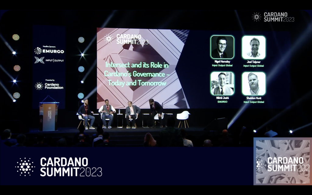 CARDANO SUMMIT 2023 パネルディスカッション「Intersect and its Role in Cardano’s ...